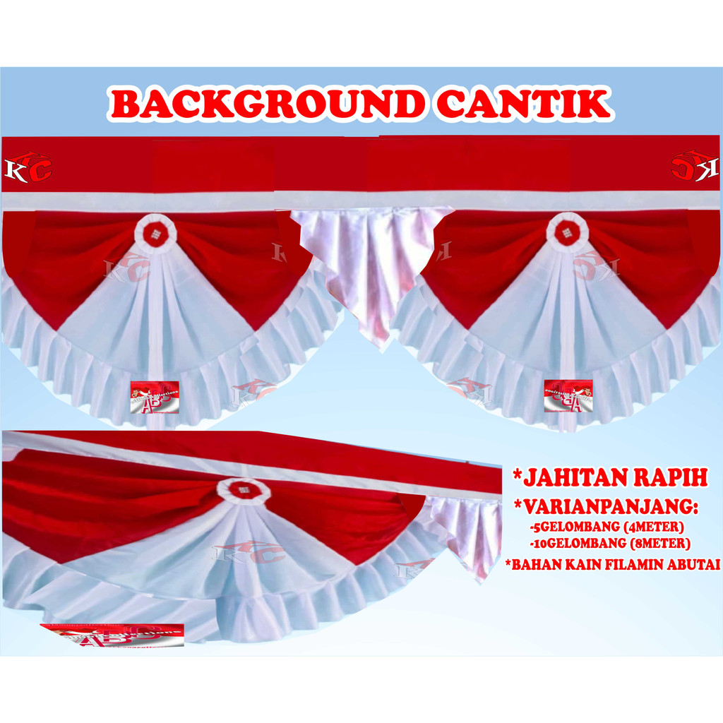 Jual BENDERA BACKGROUND MERAH PUTIH CANTIK BENDERA BACKCGROUN MERAH ...