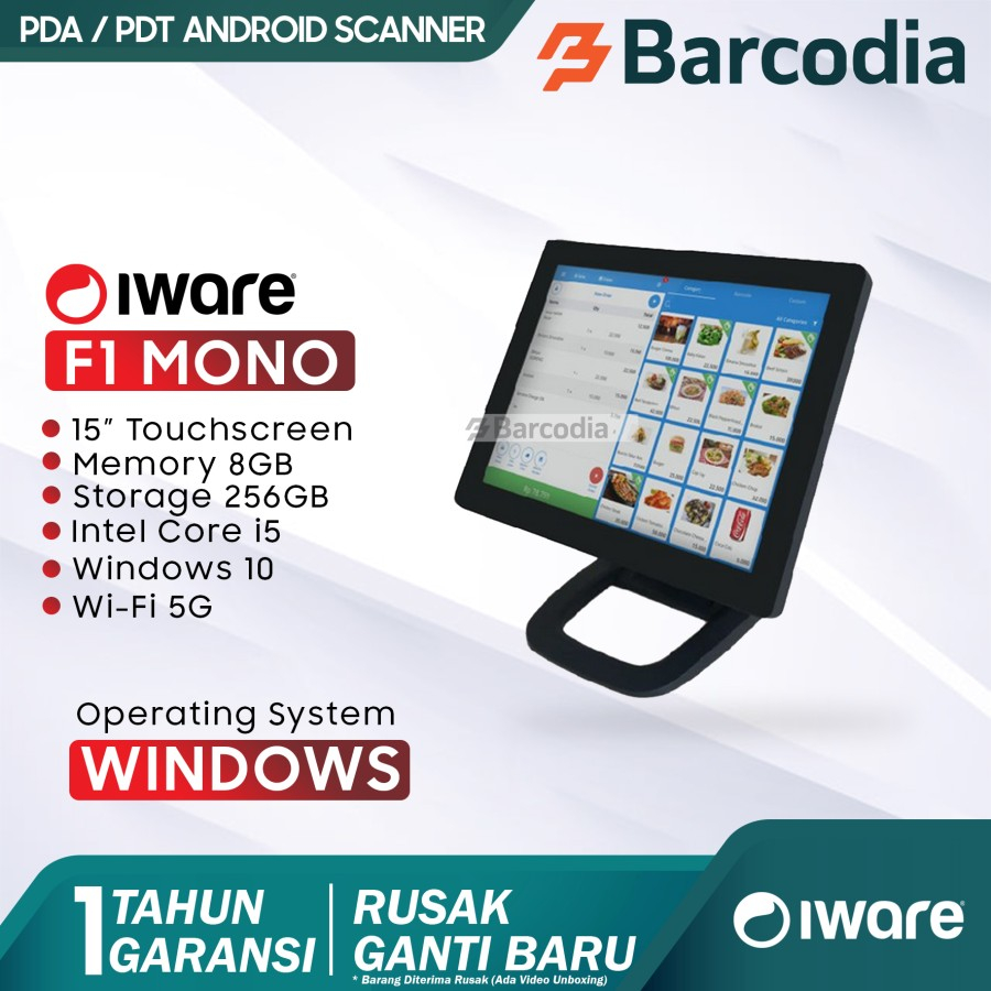 Jual Mesin Kasir All in One Touchscreen Pos System PC Core i5 Iware F1 Mono | Shopee Indonesia