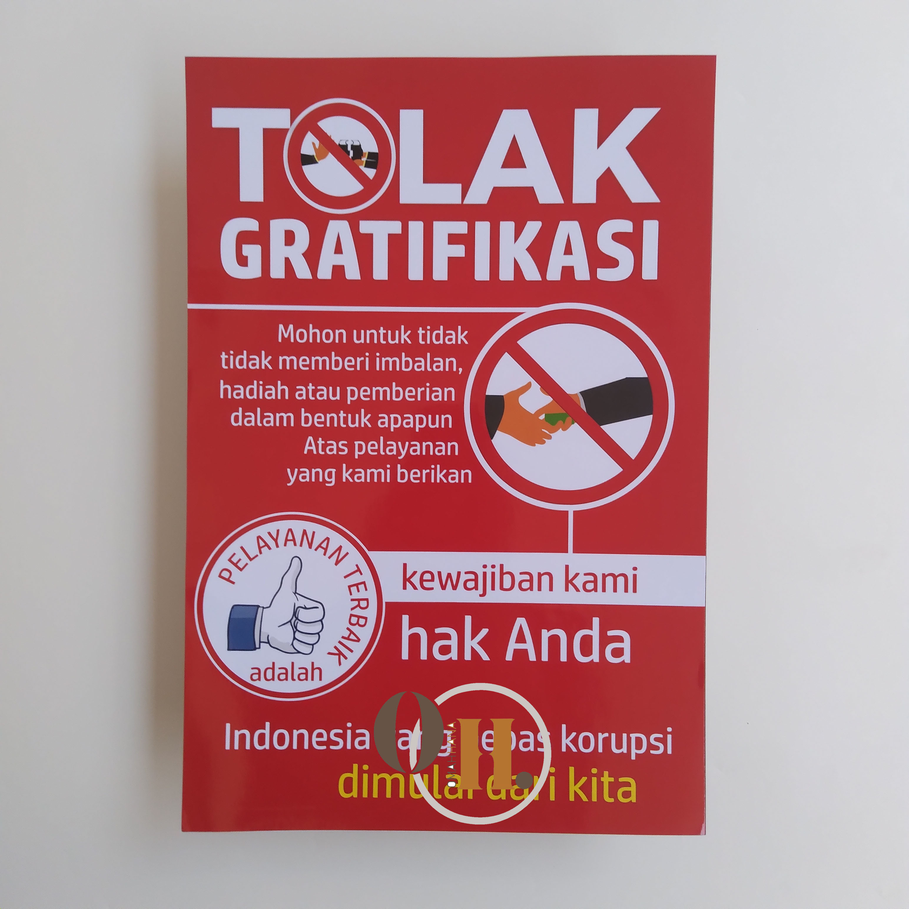 Jual Poster Tolak Gratifikasi - Stop Korupsi - STOP Pungli | Shopee ...