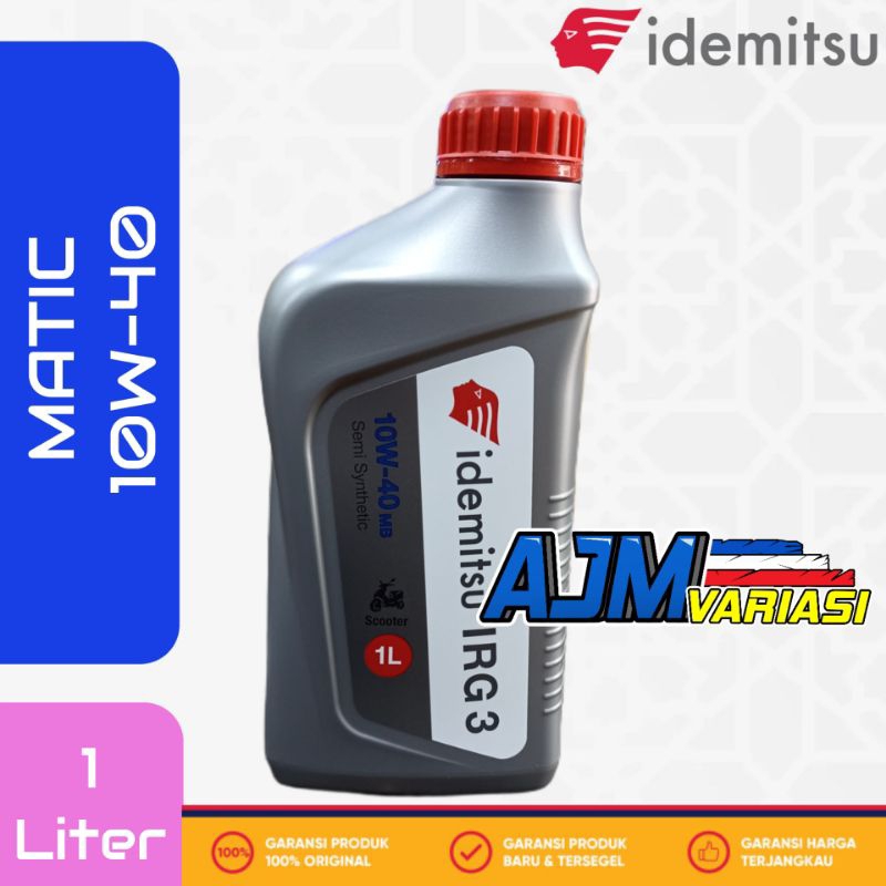 Jual OLI MESIN IDEMITSU 4T MATIC 10W-40 SL/MB SEMI SYNTHETIC 1 Liter ...