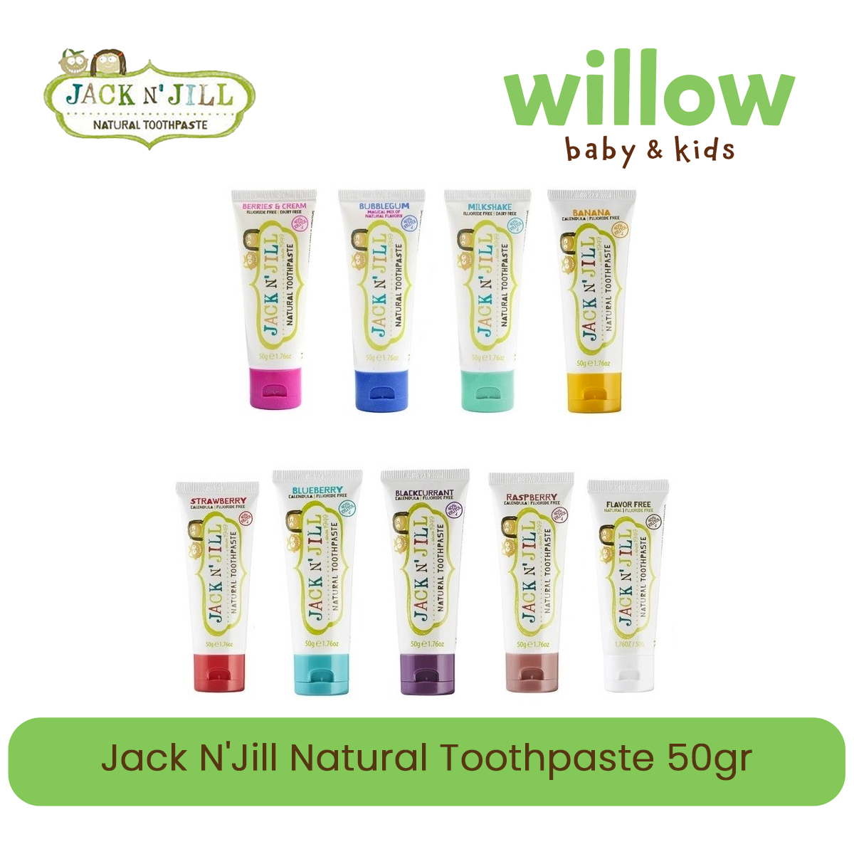 Jual Pasta Gigi Bayi - Jack & Jill Toothpaste 50Gr | Shopee Indonesia
