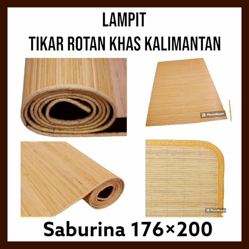 Jual tikar rotan lapit rotan saburina ukuran 176 × 200 lampit tikar ...