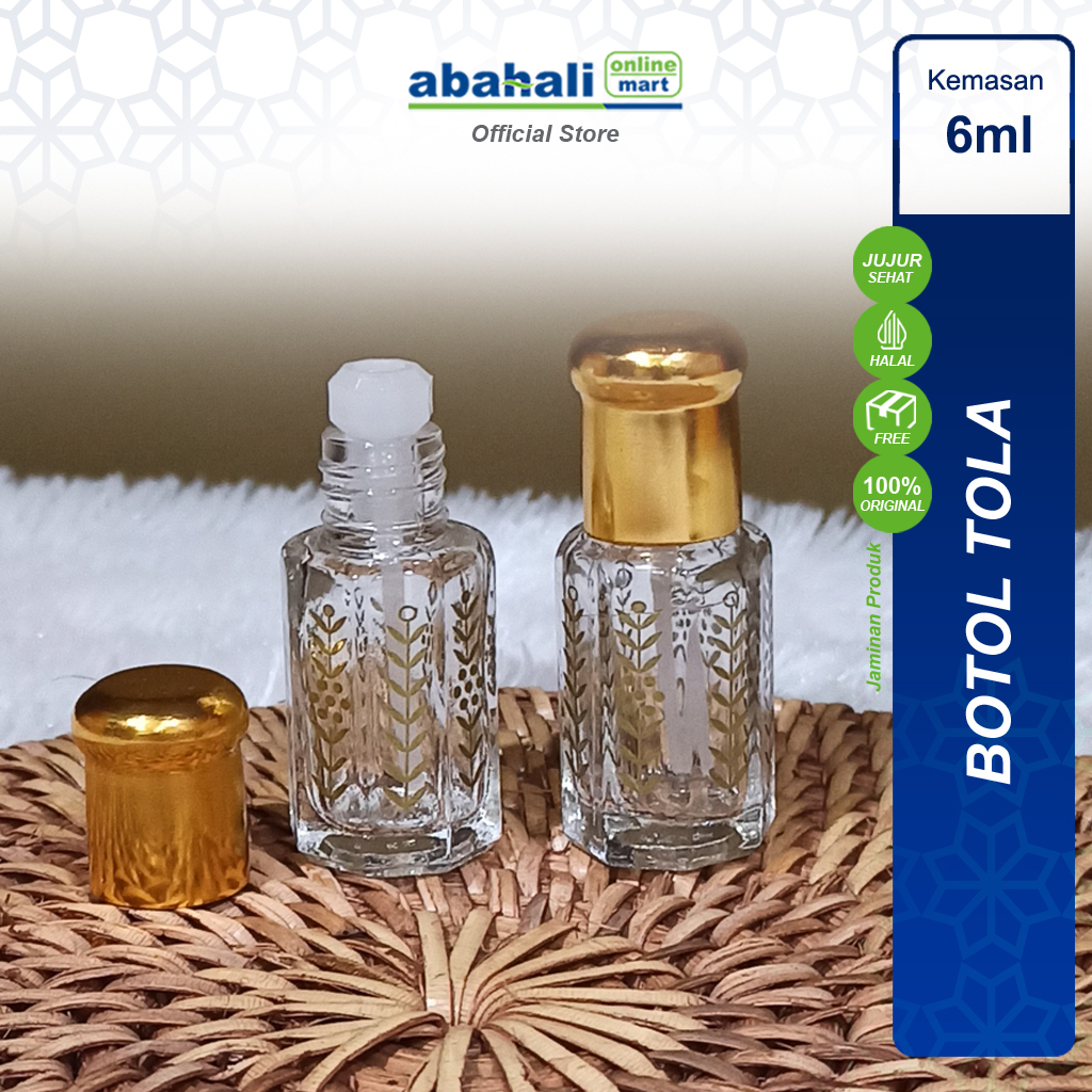 Jual Botol Tola Motif Padi Kemasan 3 & 6ml Cocok Untuk Parfum Minyak ...