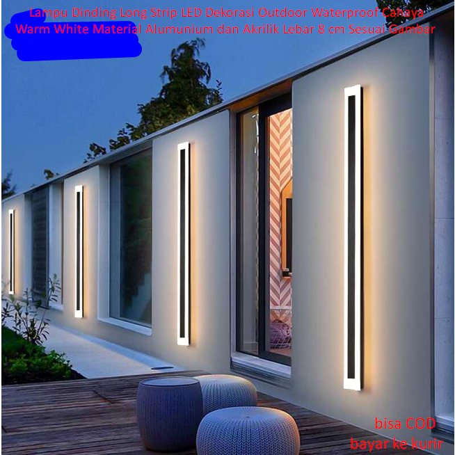 Jual Lampu Dinding Long Strip LED Dekorasi Outdoor Waterproof Cahaya ...