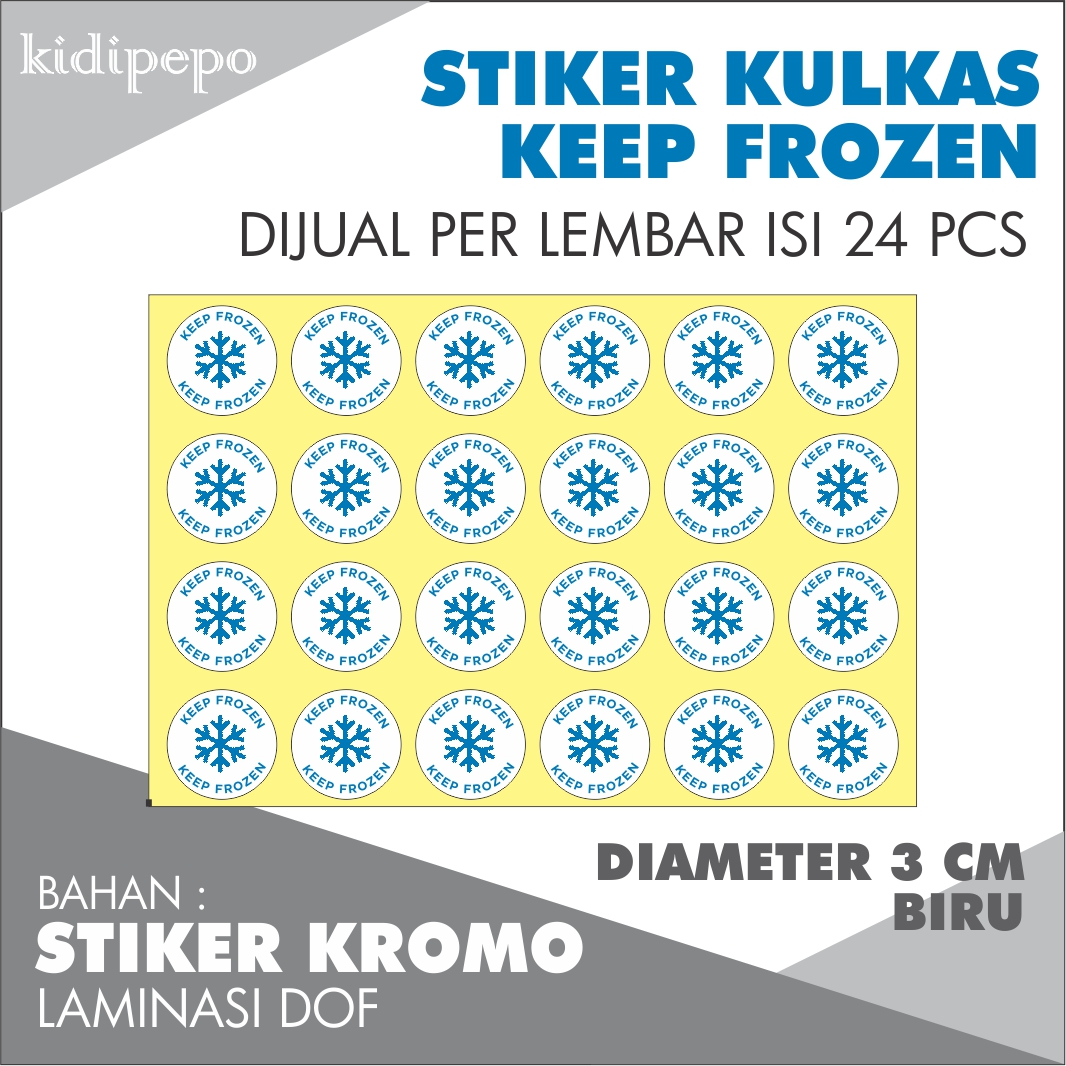 Jual STIKER KULKAS SIMPAN DI FREEZER / BEKU / KEEP FROZEN | Shopee ...