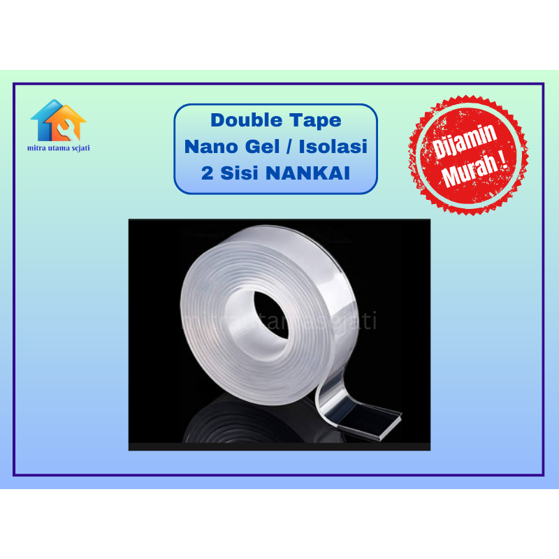 Jual DOUBLE TAPE NANO GEL DOUBLE TAPE SELOTIP USOLASI 2 SISI LEM DOUBL | Shopee Indonesia
