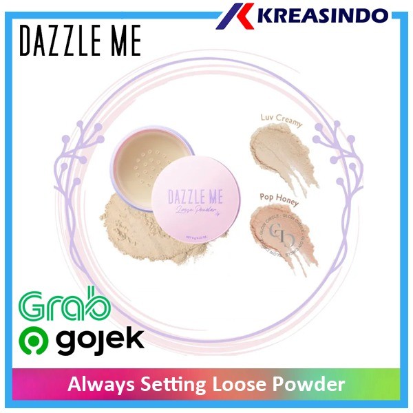 Jual DAZZLE ME Always Setting Loose Powder BPOM | Super Soft Smooth ...