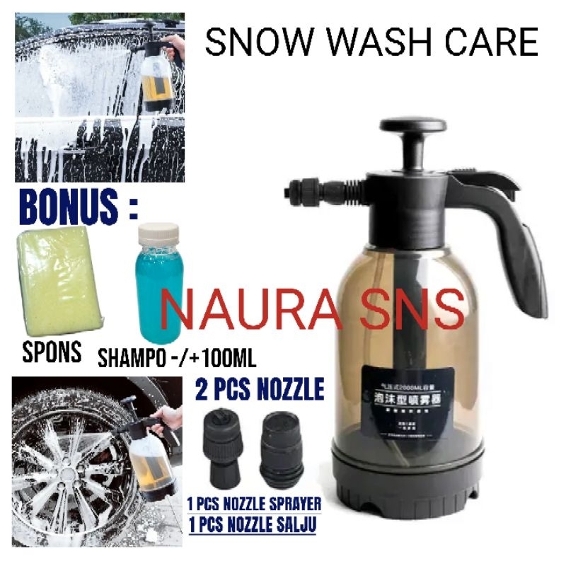 Jual Alat Semprot Snow wash cuci mobil motor Salju Melimpah Tabung 2L ...