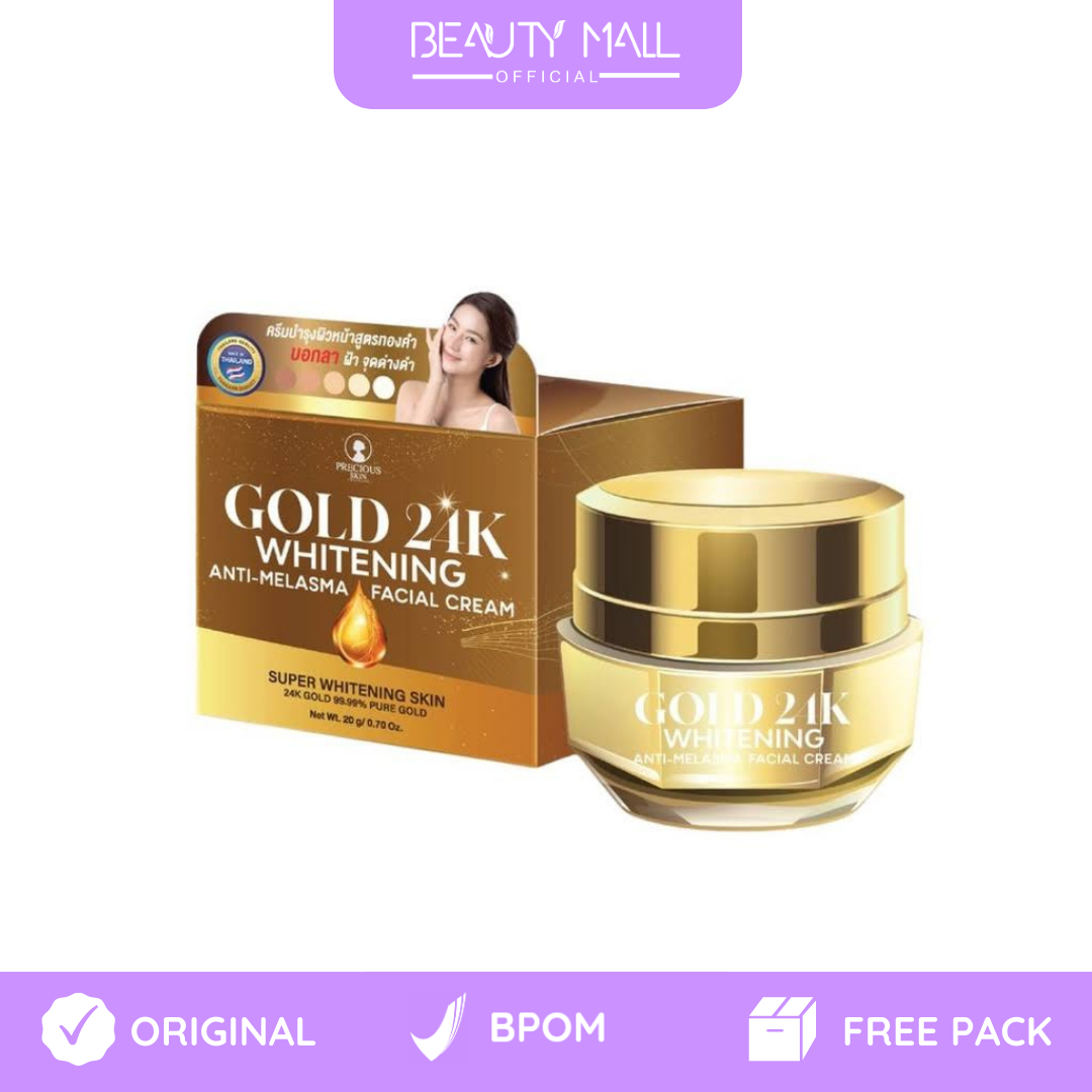 Jual PRECIOUS SKIN Gold 24K Whitening Anti Melasma Facial Cream 15gr ...