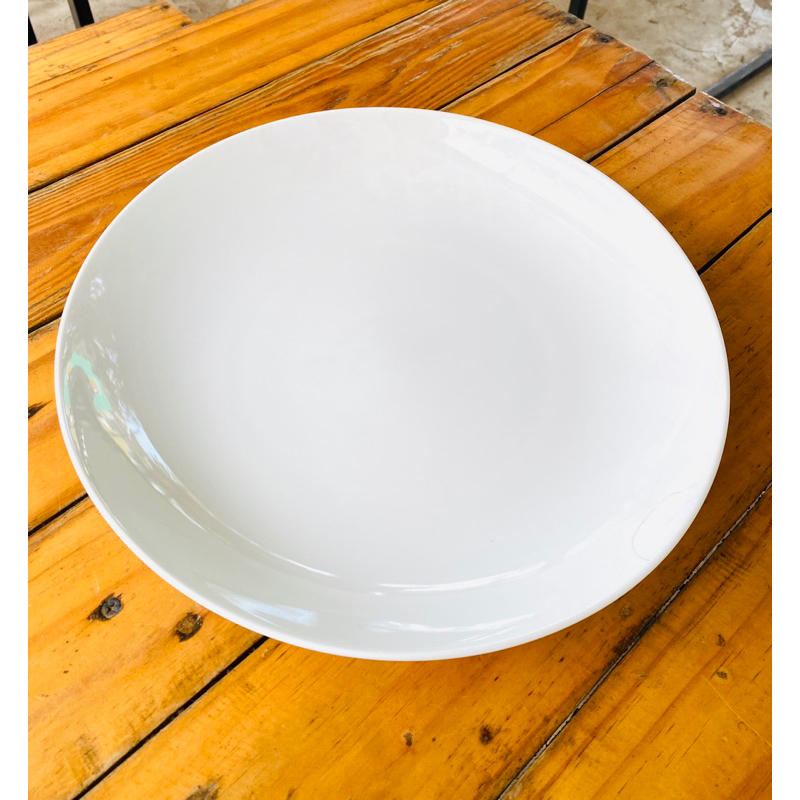 Jual Piring porcelain 31,5cm piring makan piring lauk besar piring ...