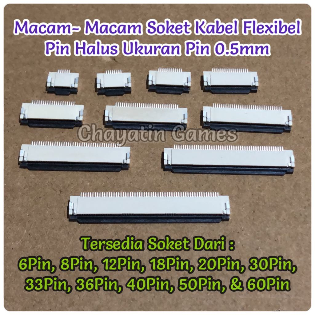 Jual Macam Macam Soket Kabel Flexibel Halus 0.5mm Dengan Berbagai ...