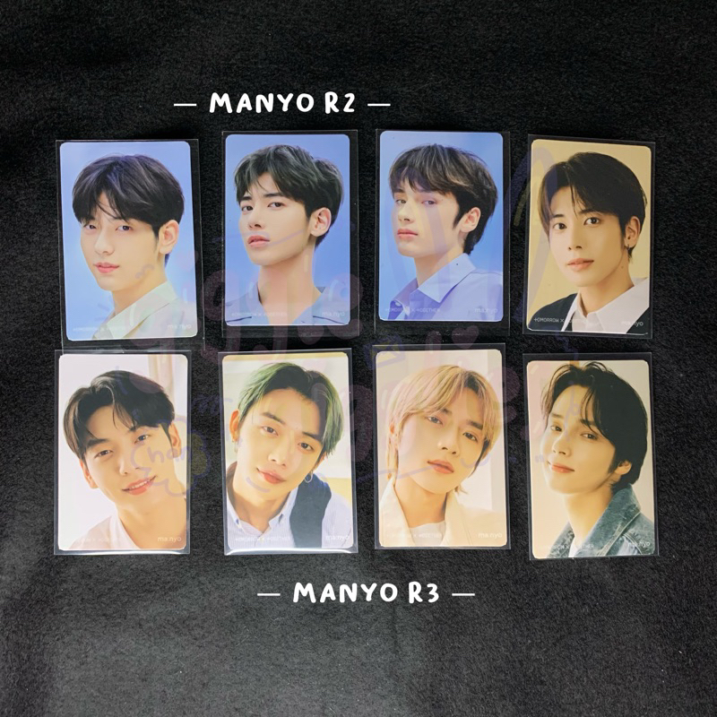 Jual txt x manyo r2 r3 photocard pc soobin yeonjun beomgyu taehyun ...