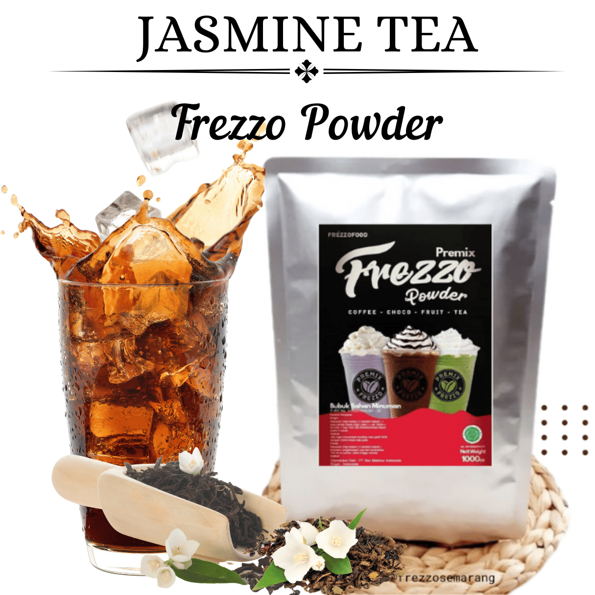 Jual BUBUK MINUMAN RASA 1 KG FREZZO POWDER DRINK RASA JASMINE TEA ...