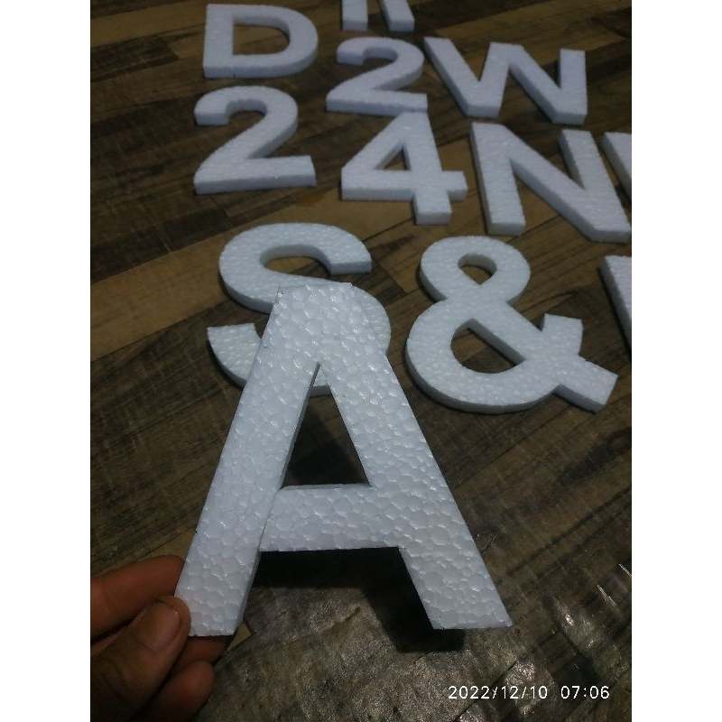 Jual HURUF TIMBUL STYROFOAM TANPA WARNA / HURUF TIMBOL | Shopee Indonesia