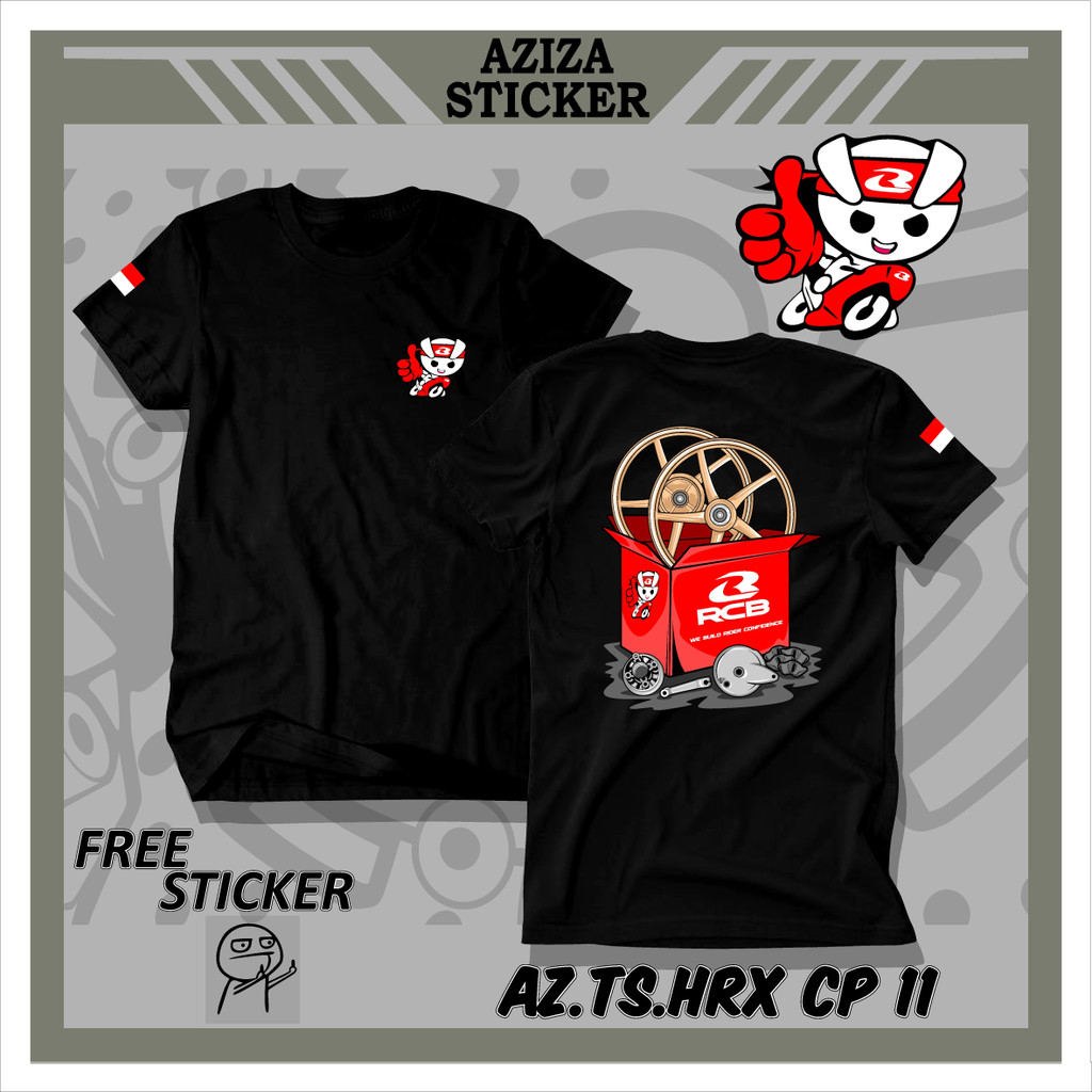 Jual Aziza Sticker - Kaos RCB Racibg Sparepart Motor - Kaos Pria Distro ...
