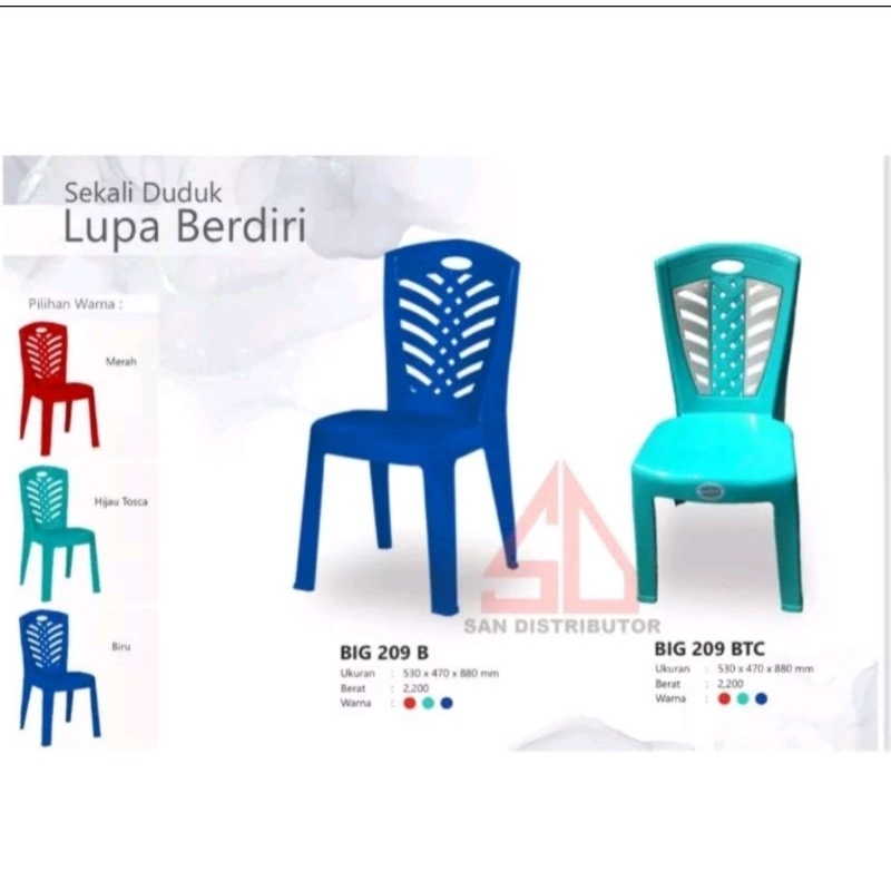 Jual Kursi Plastik Napolly Big 209B | Shopee Indonesia