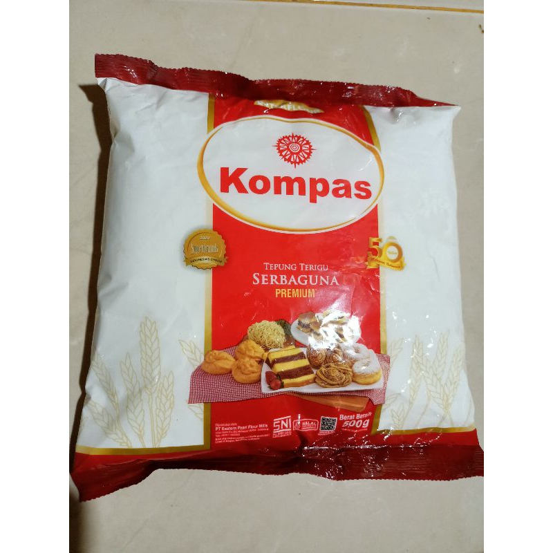 Jual TEPUNG TERIGU KOMPAS 500GR | Shopee Indonesia