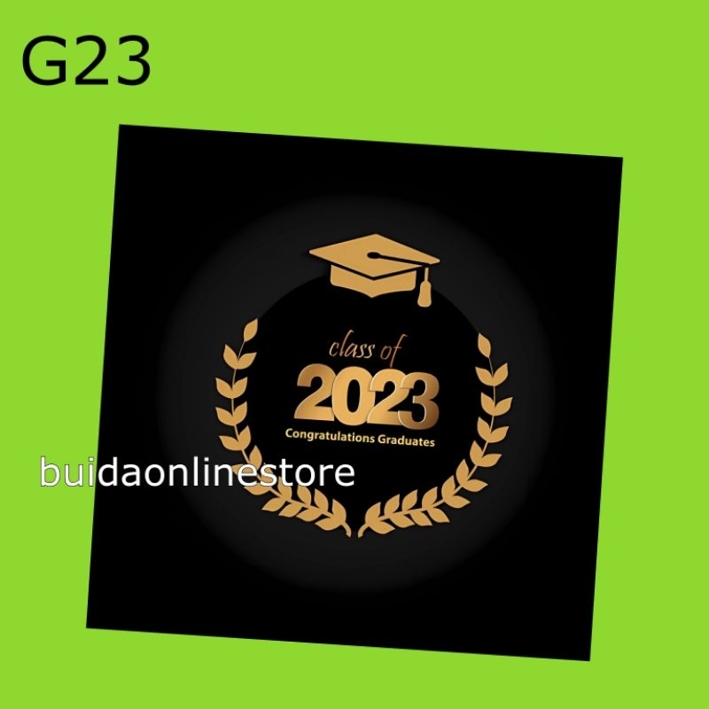 Jual Stiker Graduation Class Of sticker congratulations label wisuda ...