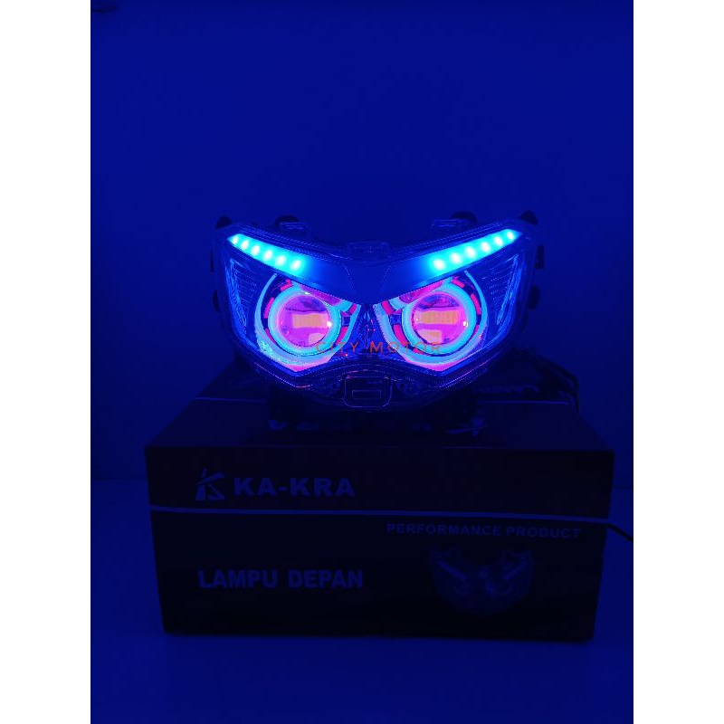 Jual Lampu depan projie LED Yamaha nmax 155 old projie angel eye ...