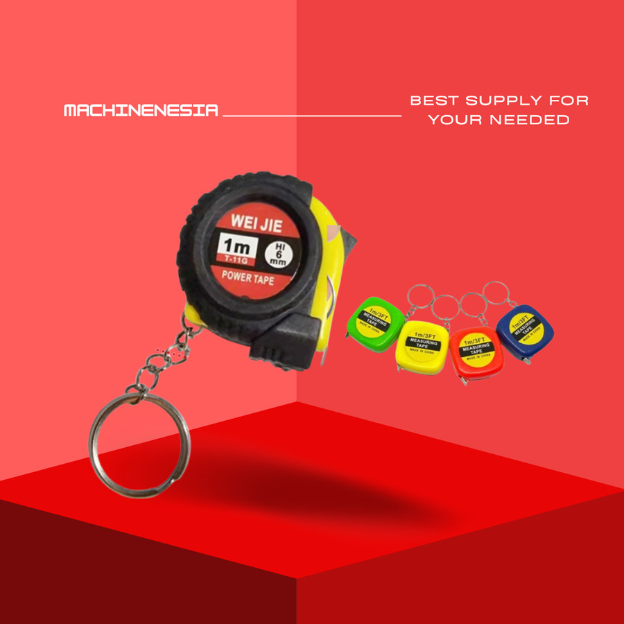 Jual GANTUNGAN KUNCI METERAN ROLL MINI 1 METER KEYCHAIN MEASURING TAPE ...