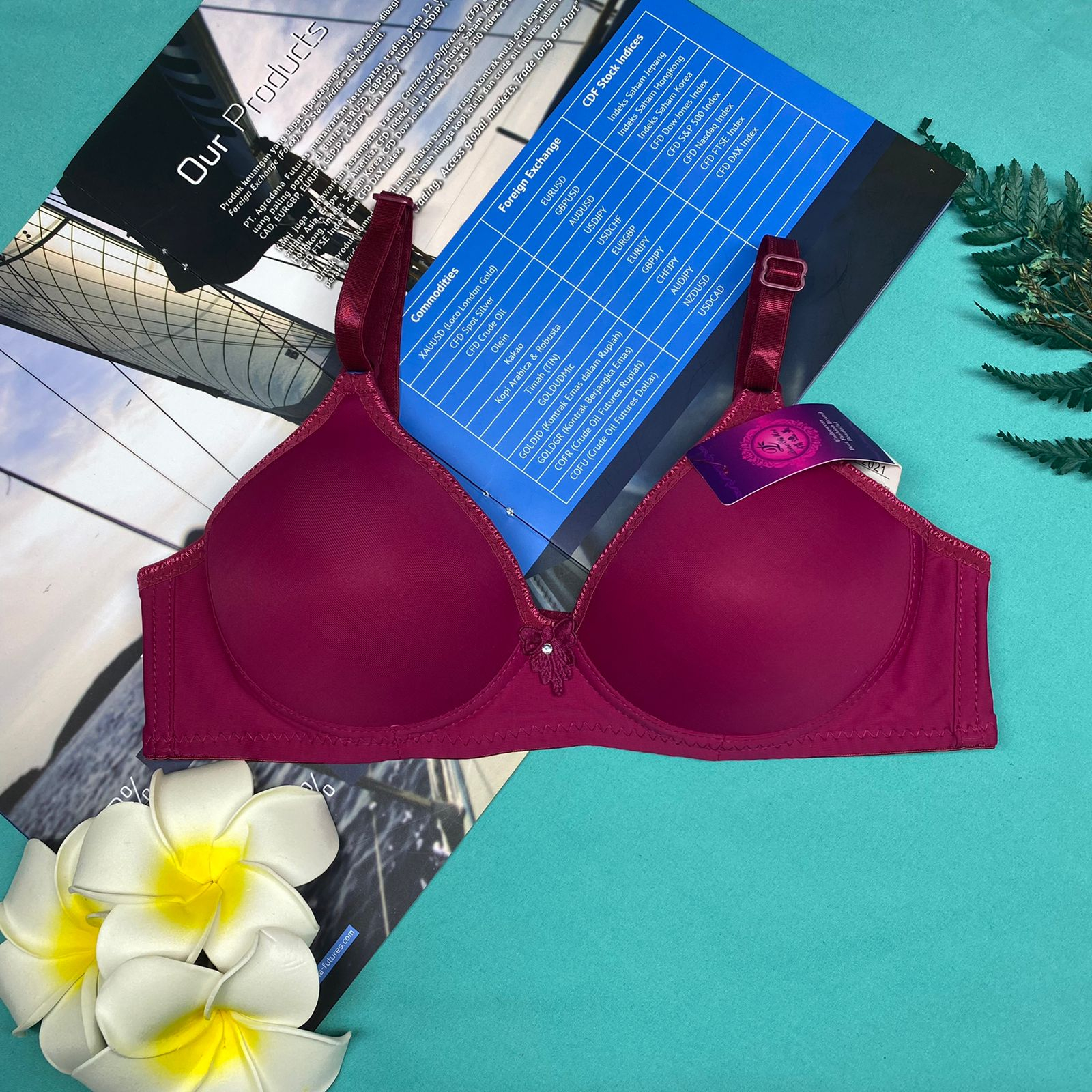 Jual bra / bh wanita 2021 CUP B - busa tipis kain lembut tdk ada kawat ...
