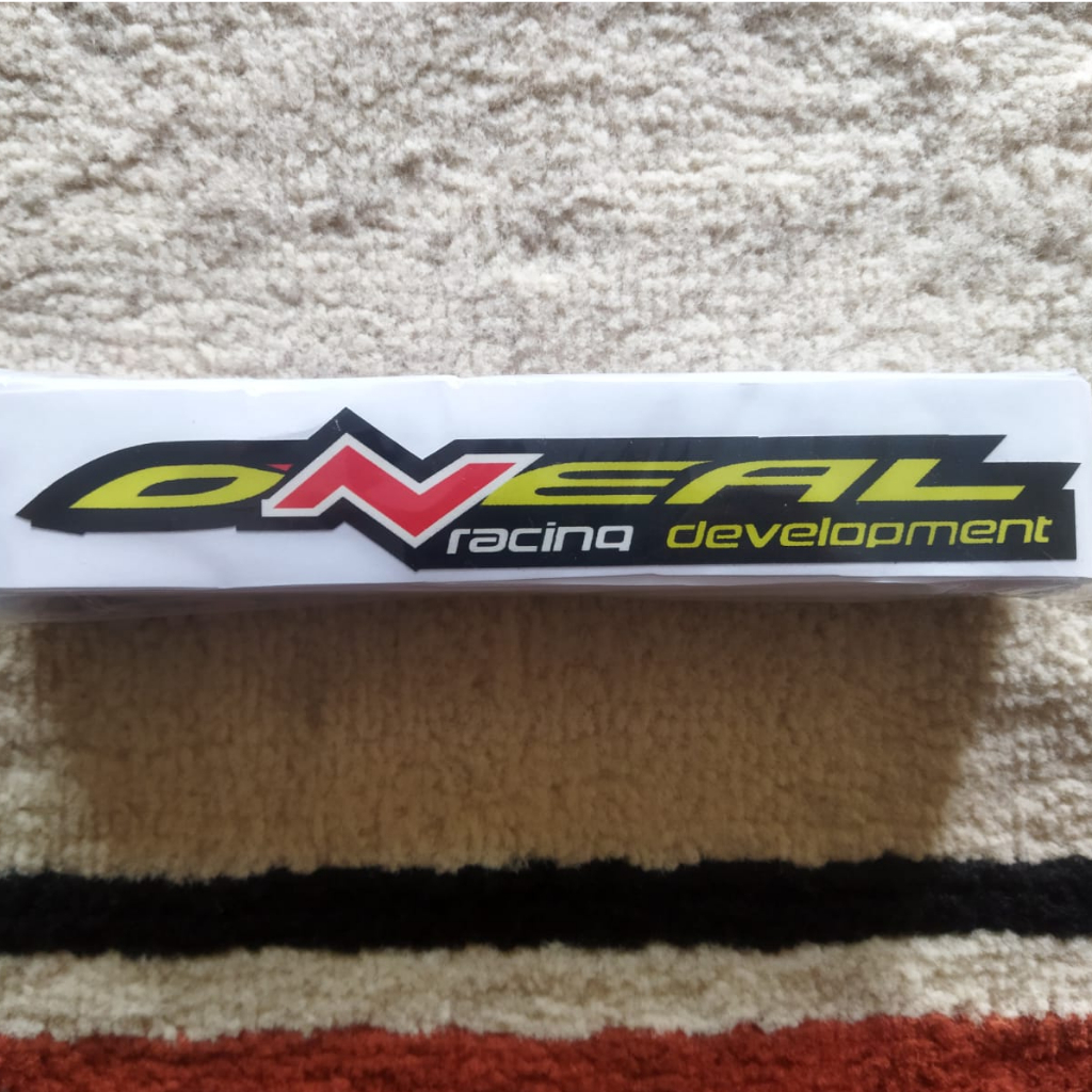 Jual STIKER KECIL VINYL PUTIH MOTIF TULISAN ONEAL RACING | Shopee Indonesia