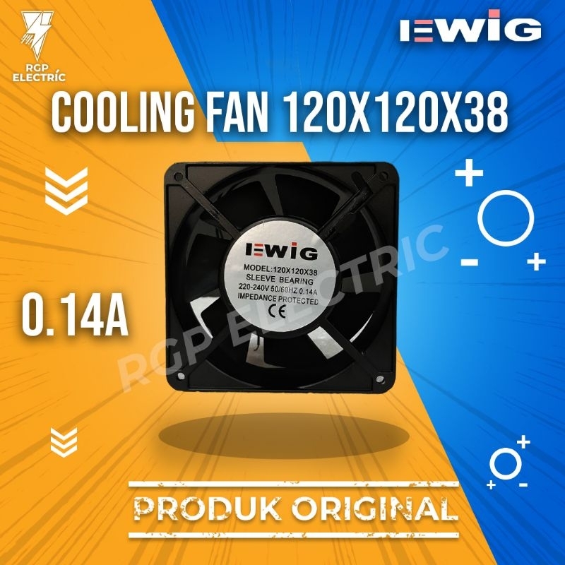 Jual COOLING VIDEO FAN EWIG 120x120x38 / Kipas EWIG 220V - 240V ...