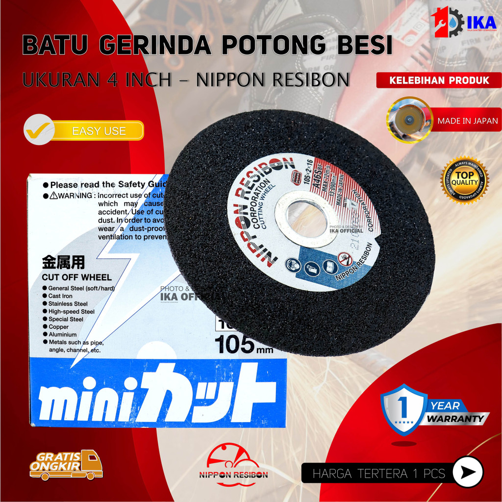 Jual Batu gerinda potong Nippon Resibon 4 Jual Batu gerinda potong Nippon Resibon 4