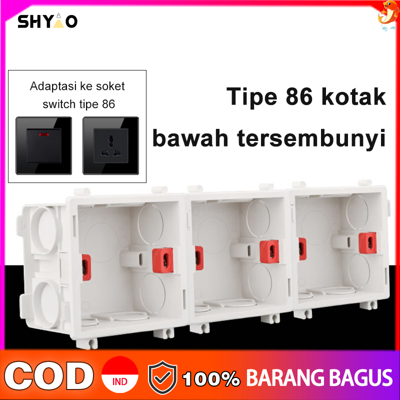 Jual inbow dus dus saklar 146*86mm Kotak Sakelar Soket Kotak Pemasangan ...