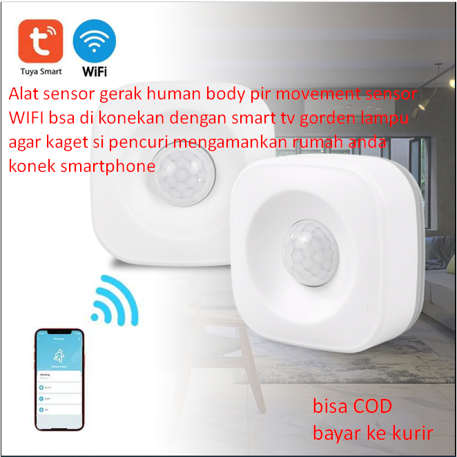 Jual Alat sensor gerak human body pir movement sensor WIFI bsa di ...