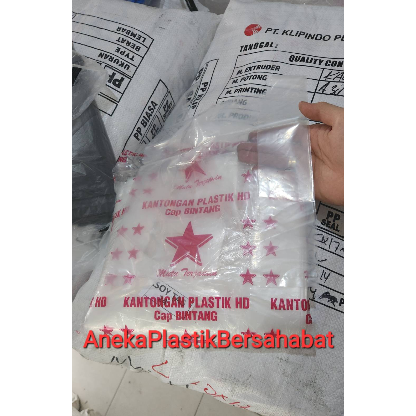 Jual plastik asoy PE ukuran 24 , 27 , 35 , plastik asoy kresek ...