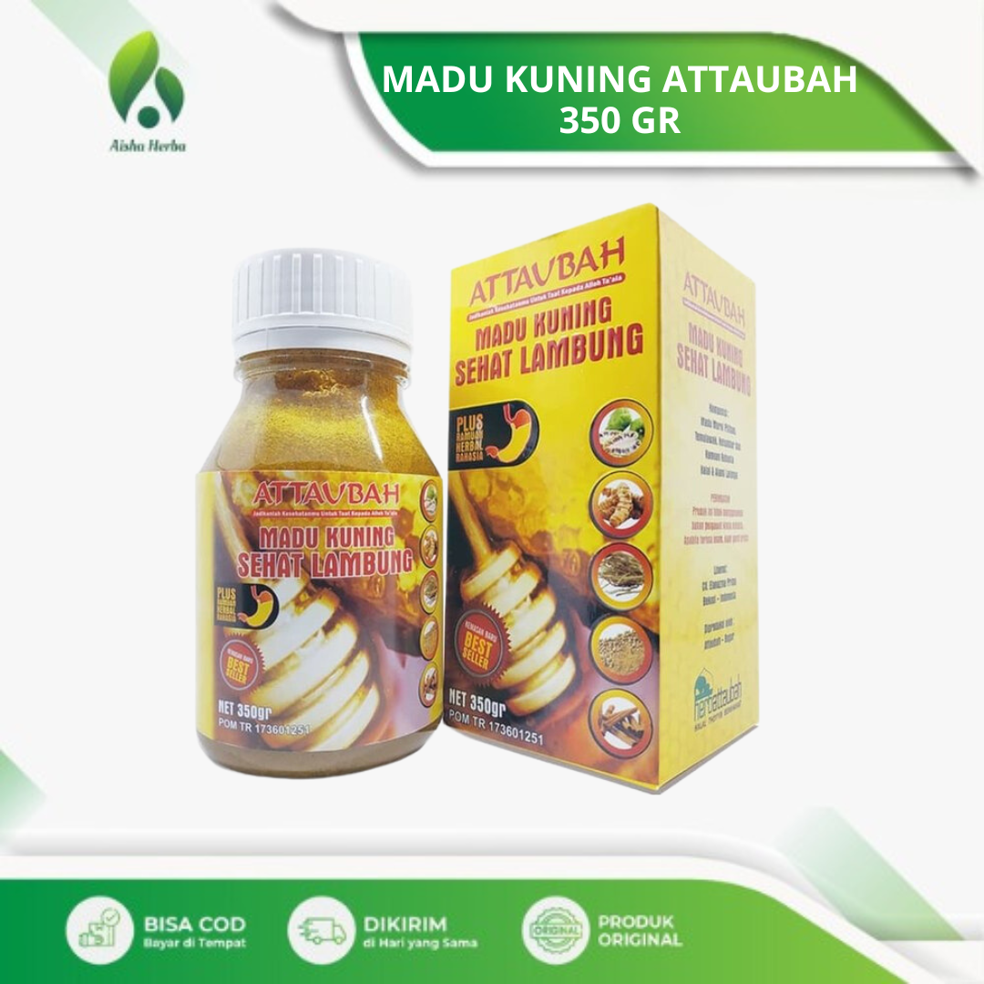 Jual Madu Kuning At Taubah | Madu Kuning Sehat Lambung | 350 Gr ...