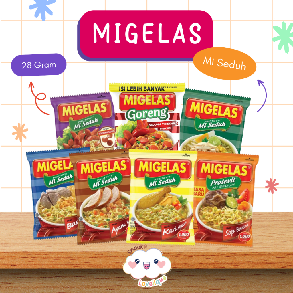 Jual MiGelas Mie Gelas 28gr Ayam Bawang / Soto Ayam / Sosis Bbq / Baso ...