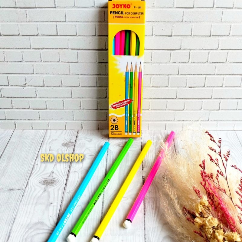 Jual PENCIL Kayu JOYKO 2B P-94 (Isi 6 Pc) | Shopee Indonesia