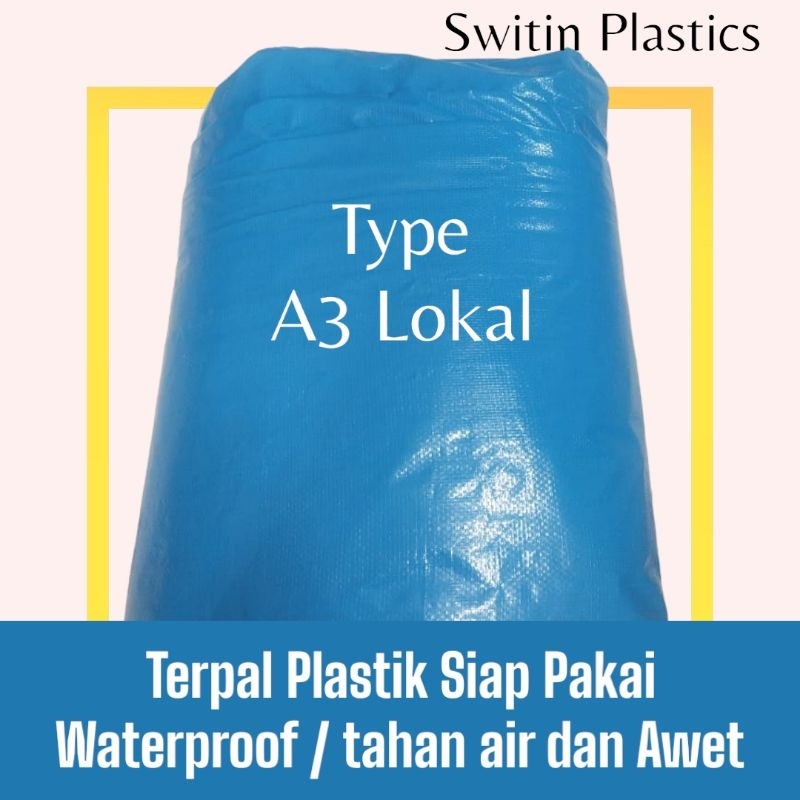 Jual Terpal A3 Biru silver, Biru, Putih (Ukuran bebas/Custom) | Shopee ...