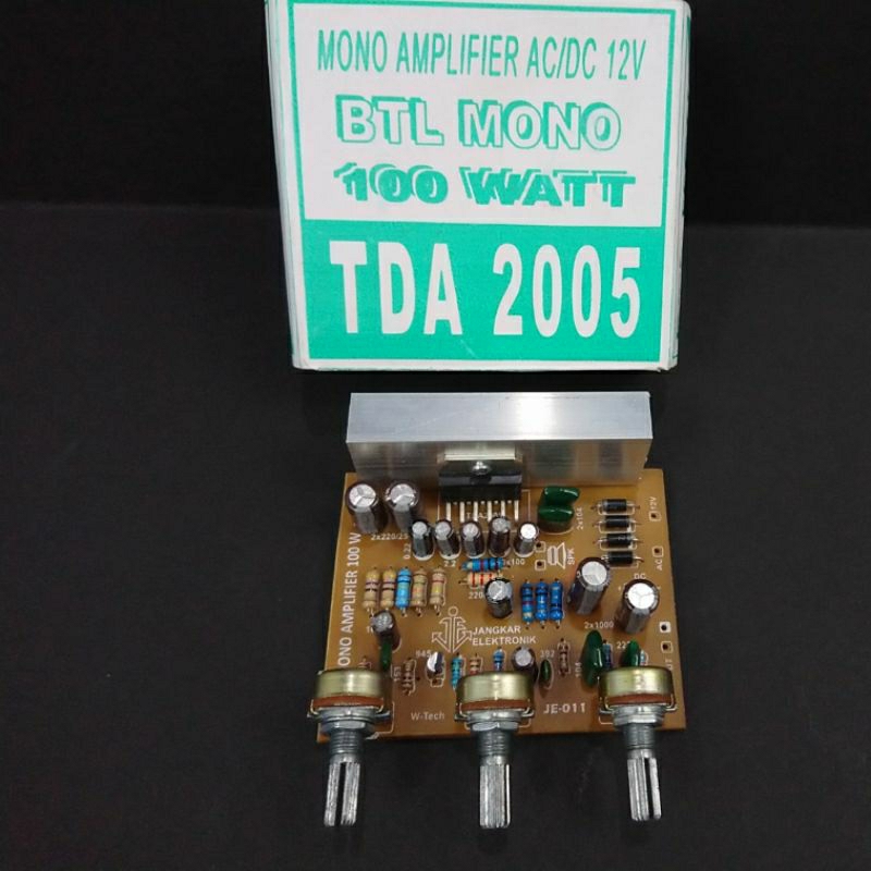 Jual Kit Power Amplifier Mono TDA2005 BTL Mono 100 Watt Jangkar JE 001 | Shopee Indonesia