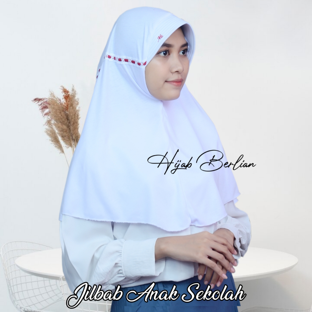 Jual Kerudung Jilbab Hijab Serut Anak Sekolah SD SMP SMA SMK Rabbani Pita Polos / Rabbani Anak ...
