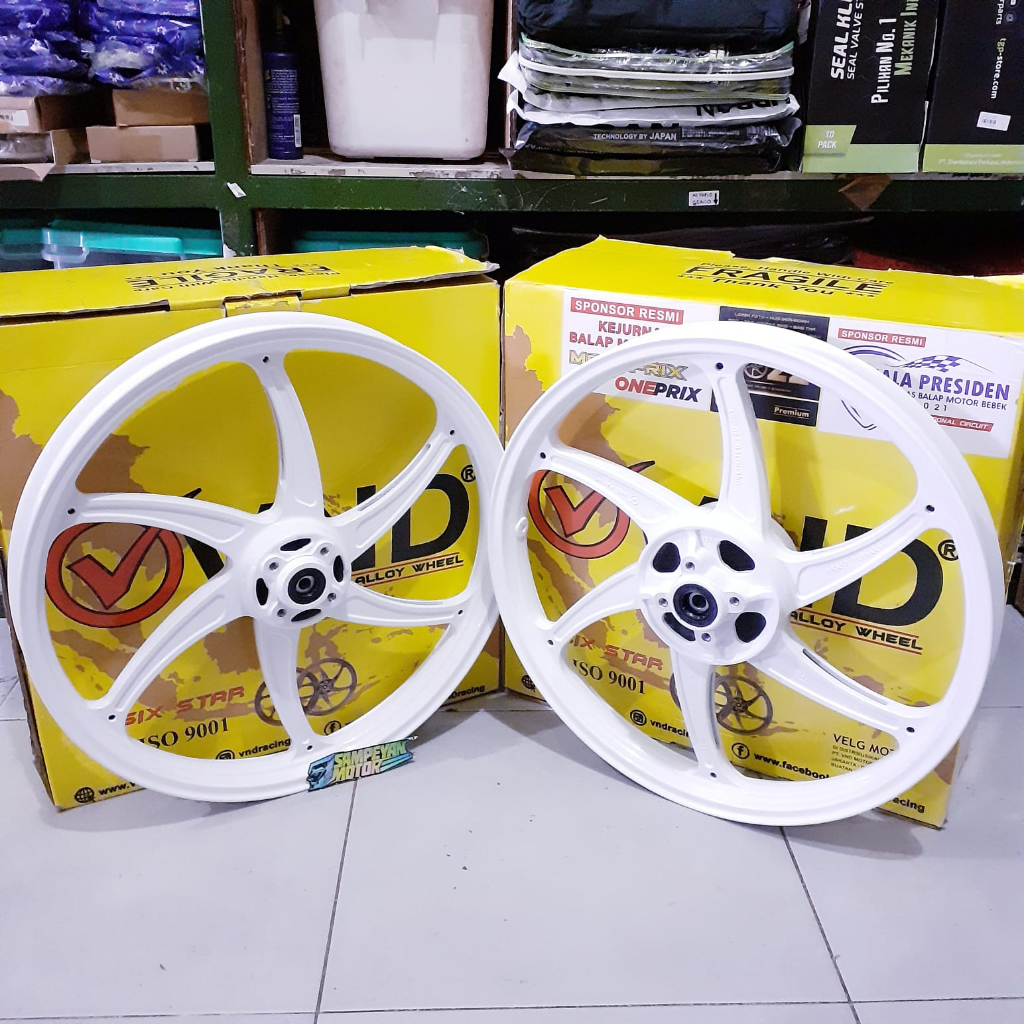 Jual Velg Racing Set Suzuki RGV Satria R 120 2Tak VND Sixstar Putih ...