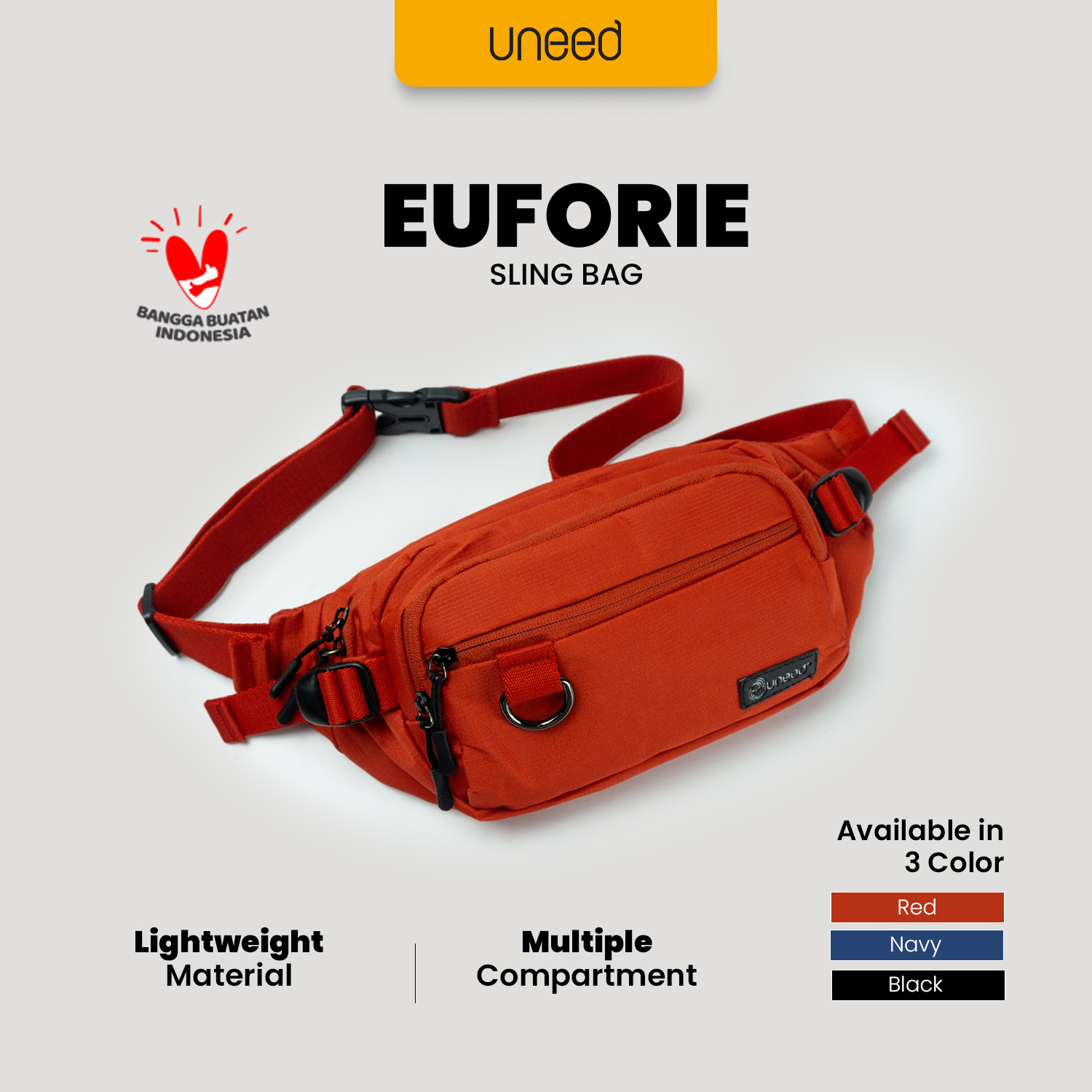 Jual Uneed Tas Selempang Waist Bag Euforie Sling Bag - UNB225 | Shopee ...