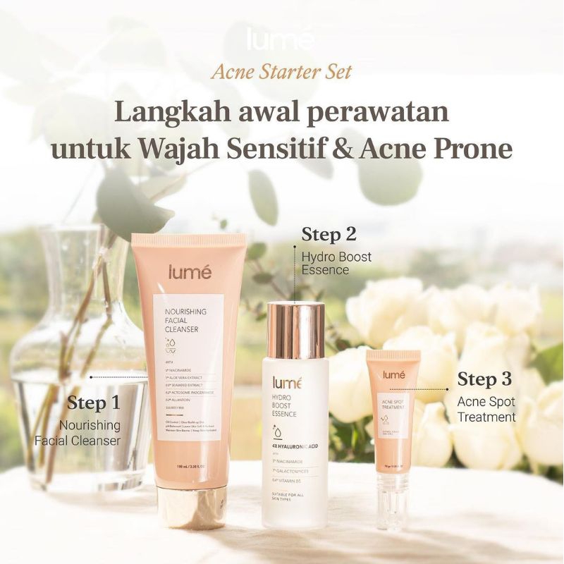 Jual lume Radiant Starter Set Lume Skincare Facial Wash Facial cleanser ...