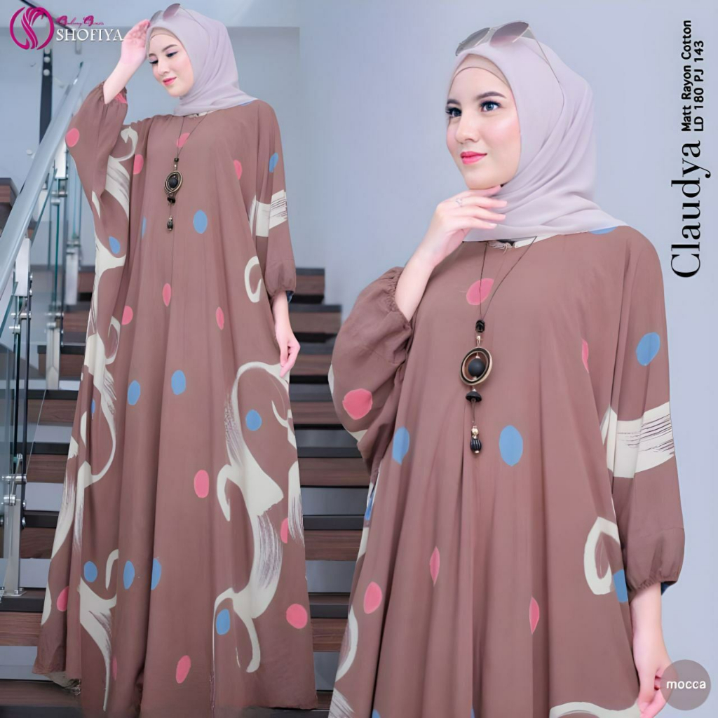 Jual (GROSIR DASTER) CLAUDYA Kaftan Rayon Paula Kaftan Bara Kaftan Kaftan Sari Bilbina SUPER ...