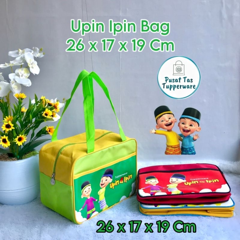Jual Tas Bekal Upin Ipin Tupperware (Zipper Bunga Es) | Shopee Indonesia
