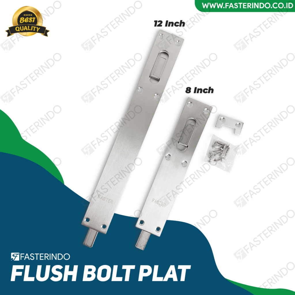 Jual Flush Bolt Plate / Grendel Slot Plat Tanam | Shopee Indonesia