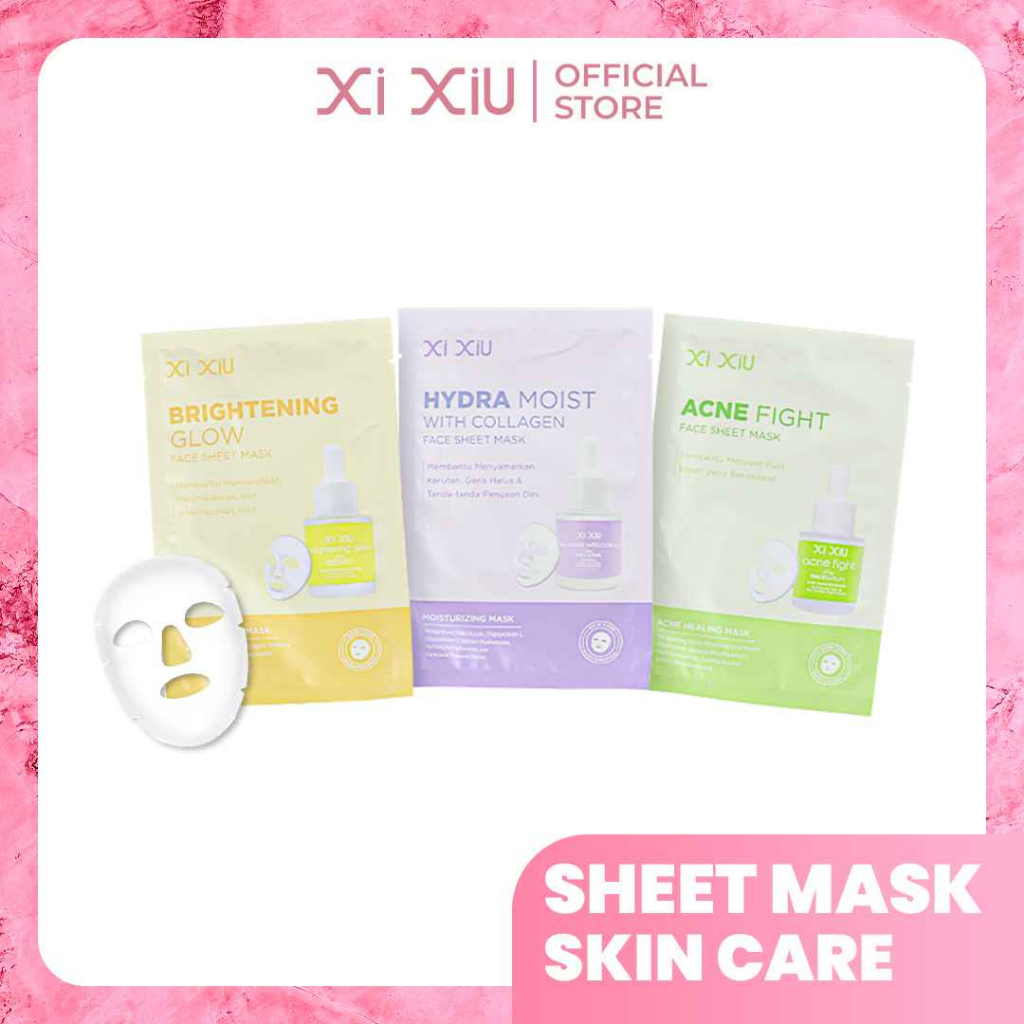 Jual Xi XiU FACE SHEET MASK SKINCARE | Shopee Indonesia