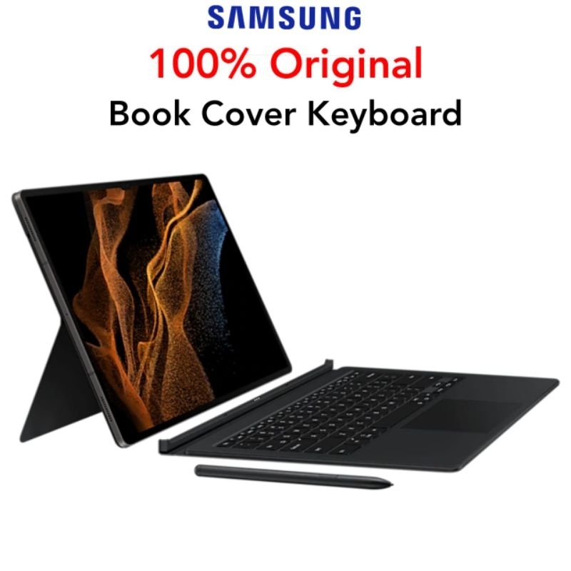 Jual Original Keyboard Samsung Tab S8 Ultra S8 Plus 5G S7 FE S8+ S7+ S7FE Touchpad Trackpad Book ...