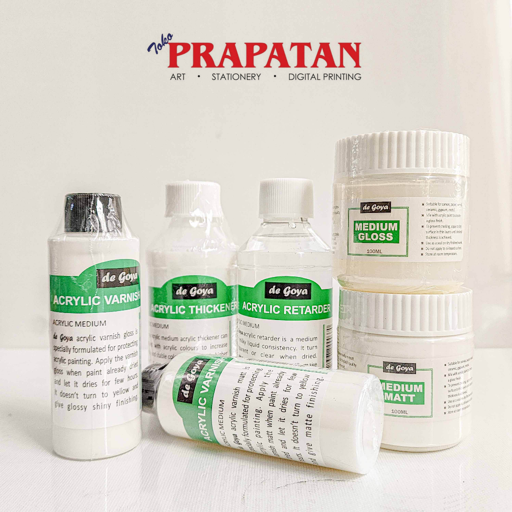 Jual De Goya Acrylic Medium | Varnish | Medium Cat Akrilik | Shopee ...