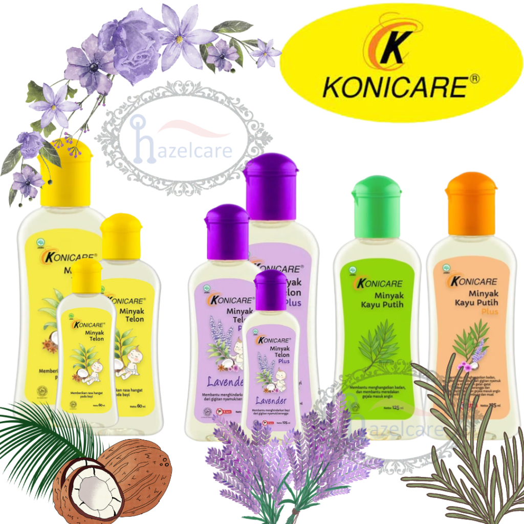 Jual [HAZELCARE]Konicare Telon Plus/Lemongras/3in1/Minyak Kayu Putih 125ml 125 ml 60ml 60 ml ...