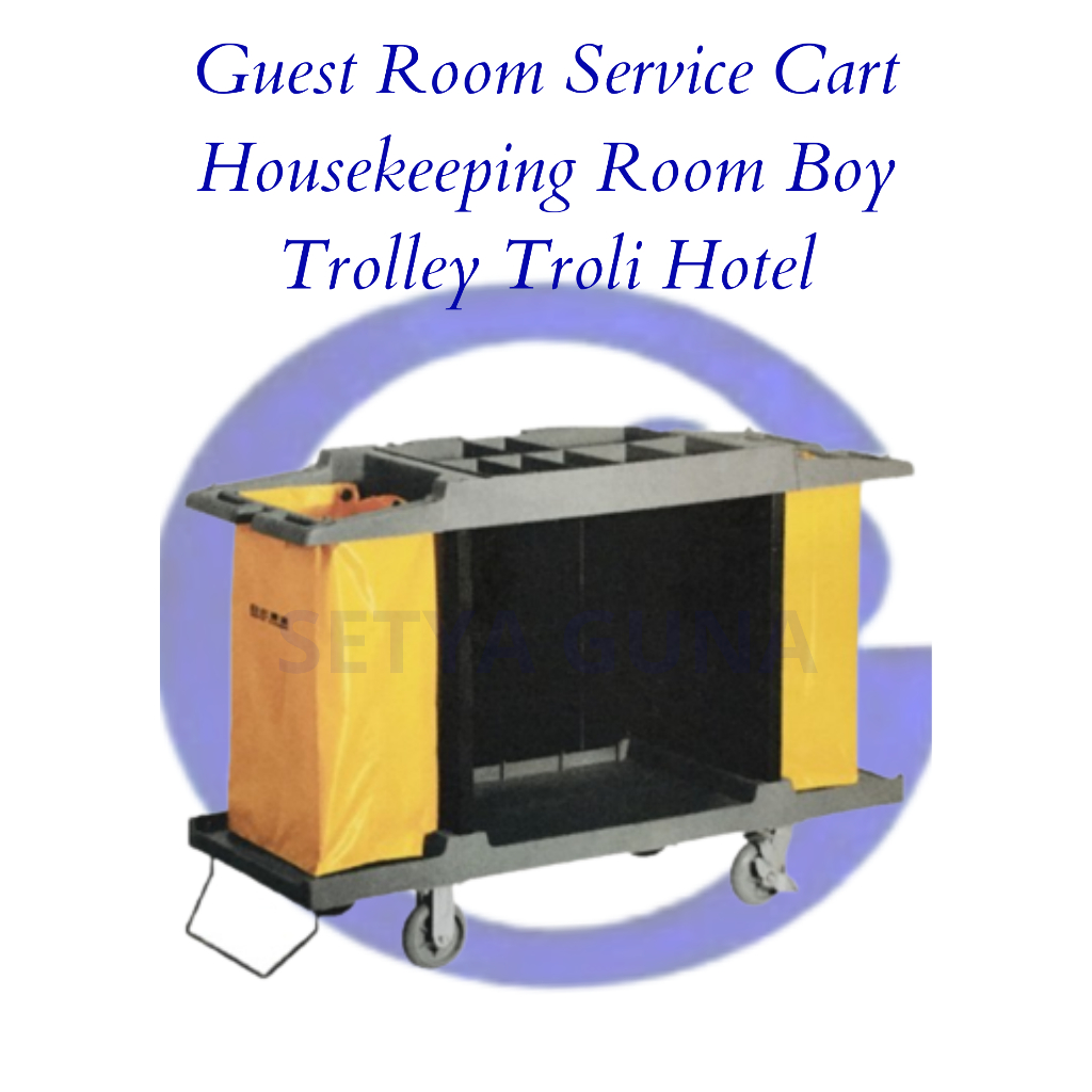 Jual Guest Room Service Cart Housekeeping Room Boy Trolley Troli Hotel ...