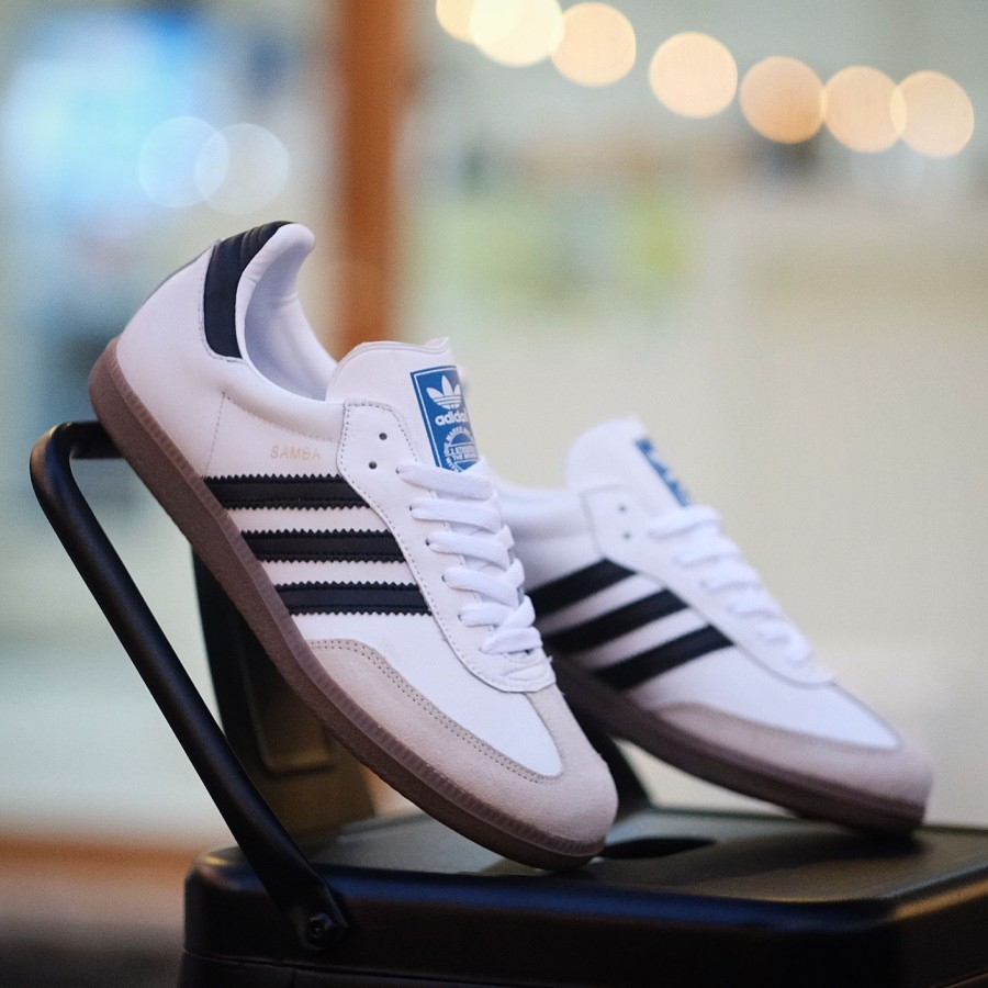 Jual Adidas Samba OG White Black Sol Gum / Sneakers Pria Original ...
