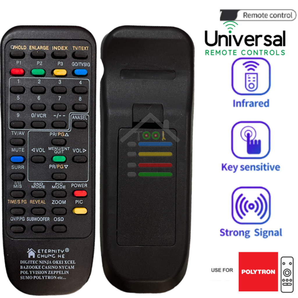 Jual REMOTE TV TABUNG POLYTRON MINIMAX DIGITEC NINJA HITAM DUS | Shopee ...